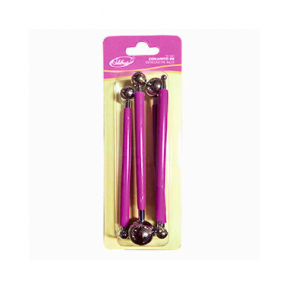 Jogo de Estecas Profissionais em Aço Inox para Bolear - Brilhart Celebrate