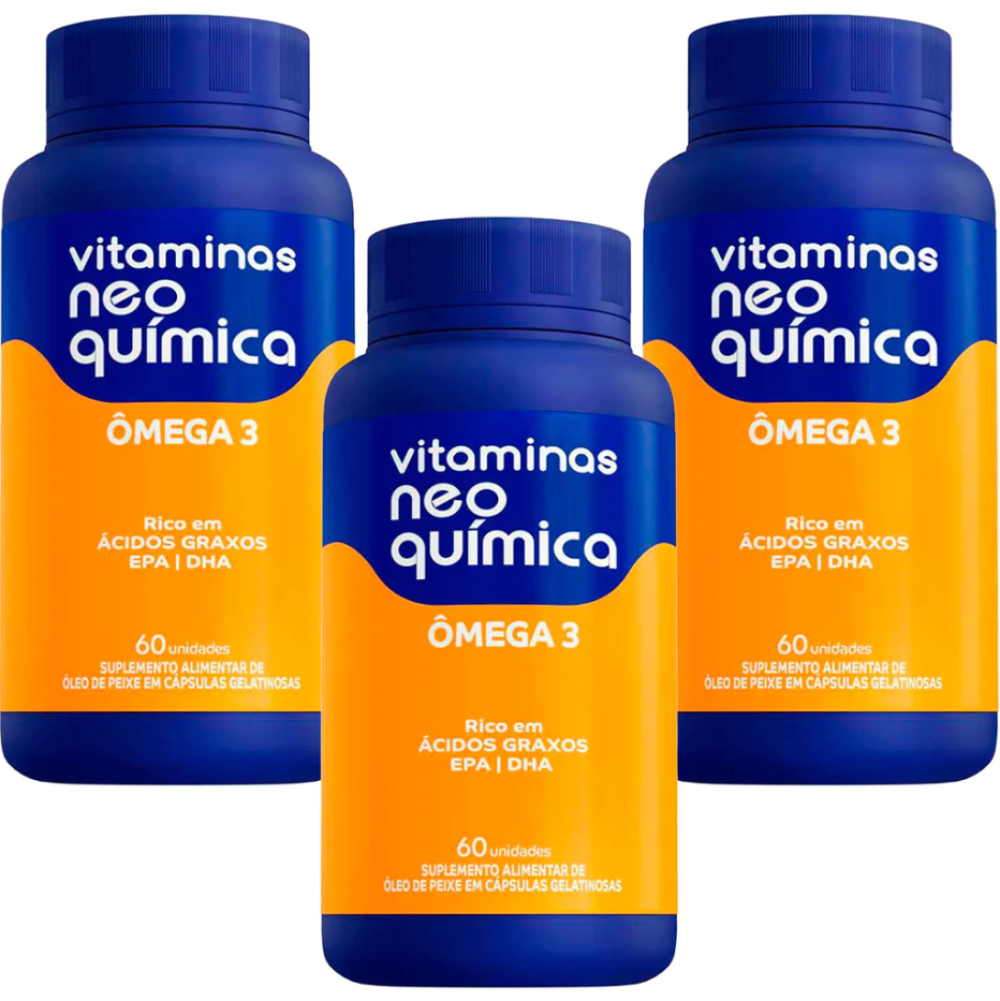 Suplemento Alimentar de Ômega 3 Vitaminas Neo Quimica 60 Cápsulas - Brito