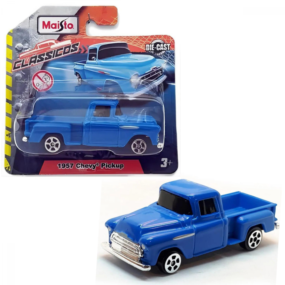 Maisto 1957 Chevy Pickup 1:64 Clássicos Die-Cast - Bueno Collectibles