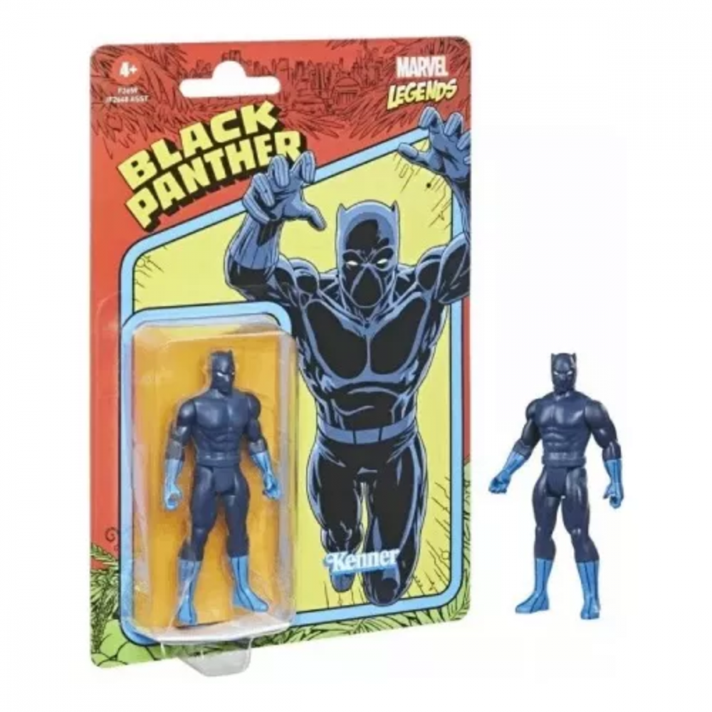 Marvel Legends Retro Kenner Original Pantera Negra 3,75 Pol - Bueno Collectibles