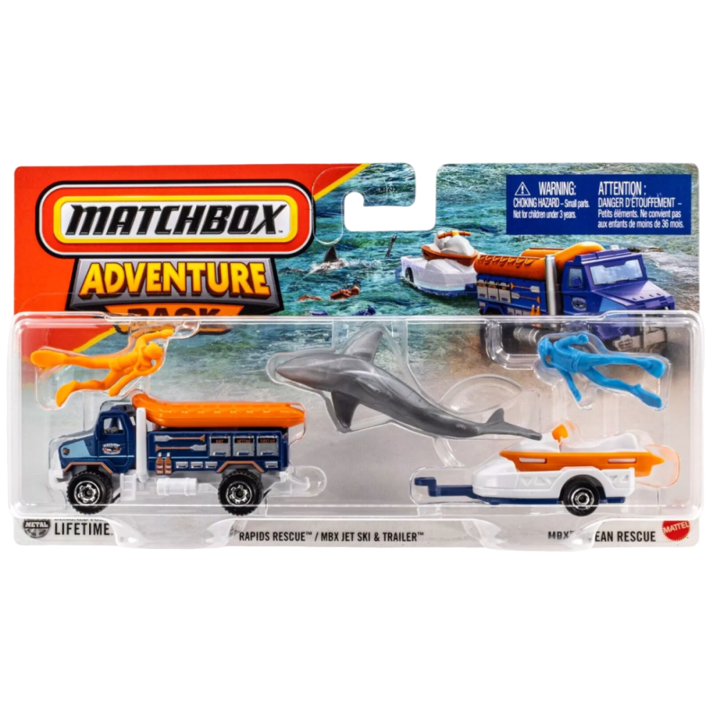 Matchbox Adventure Pack MBX Resgate no Oceano Mattel - Bueno Collectibles