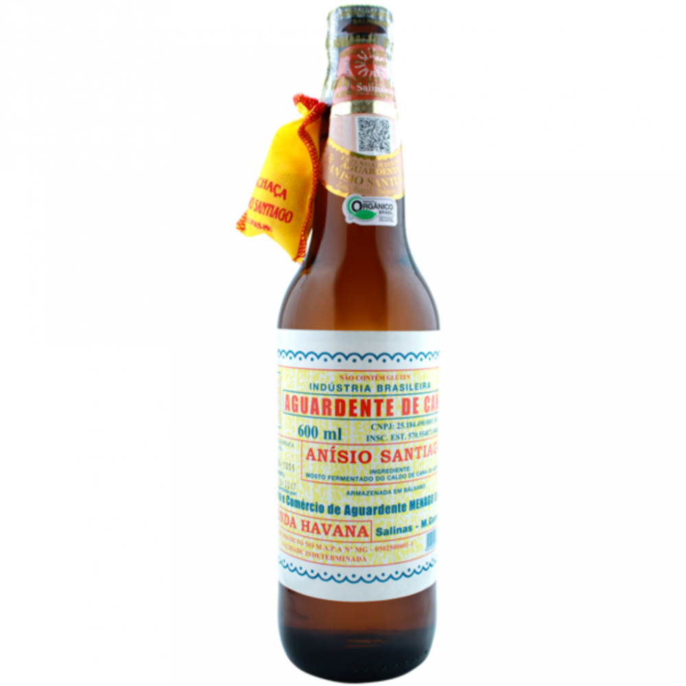 Cachaça Anísio Santiago 600ml - Cachaçaria SP