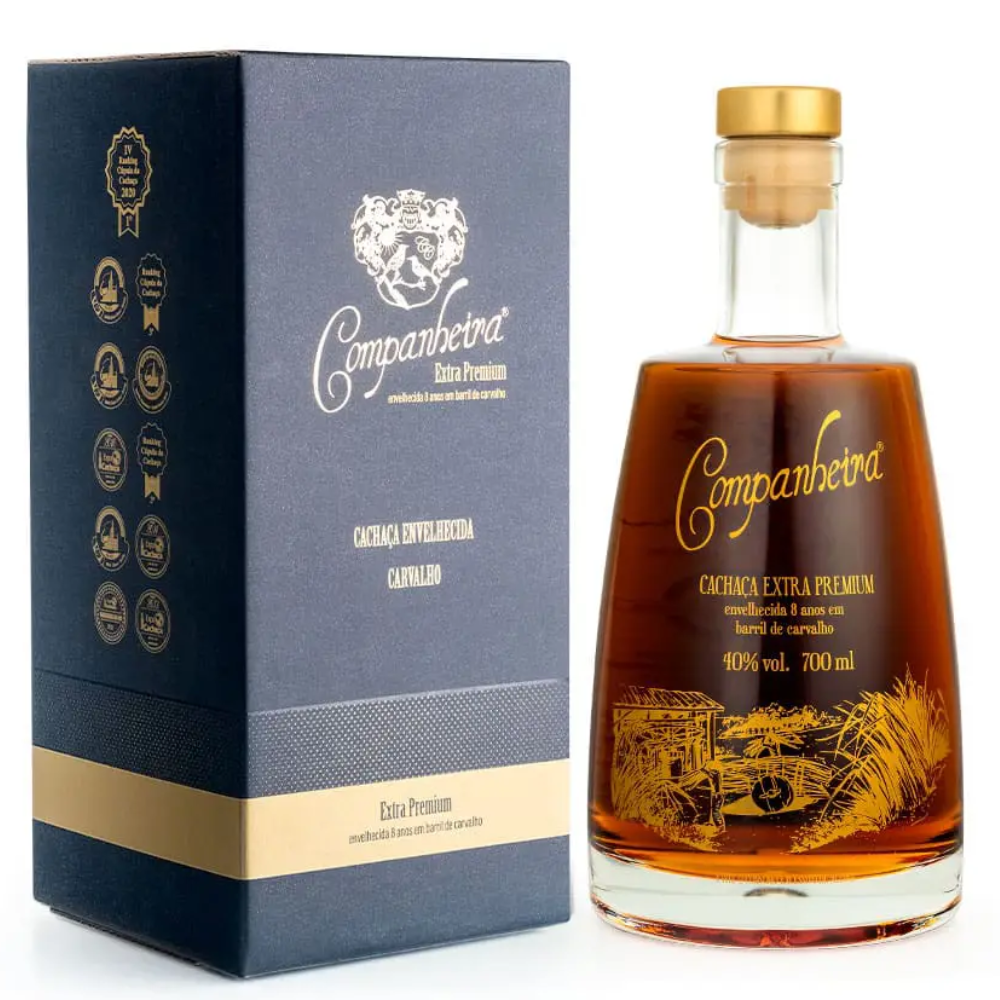 Cachaça Companheira Extra Premium 8 anos 700ml - Cachaçaria SP