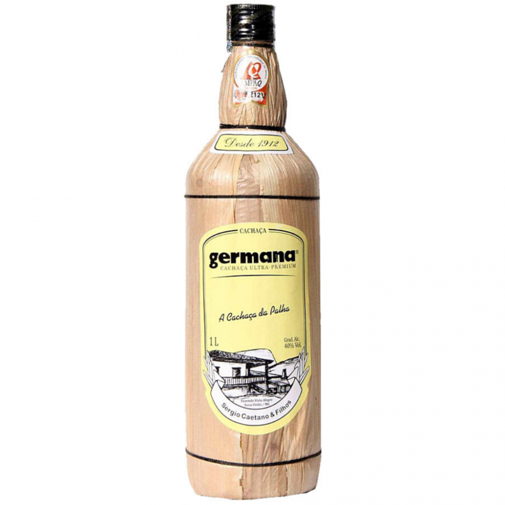 Cachaça Germana Palha 1 litro - Cachaçaria SP