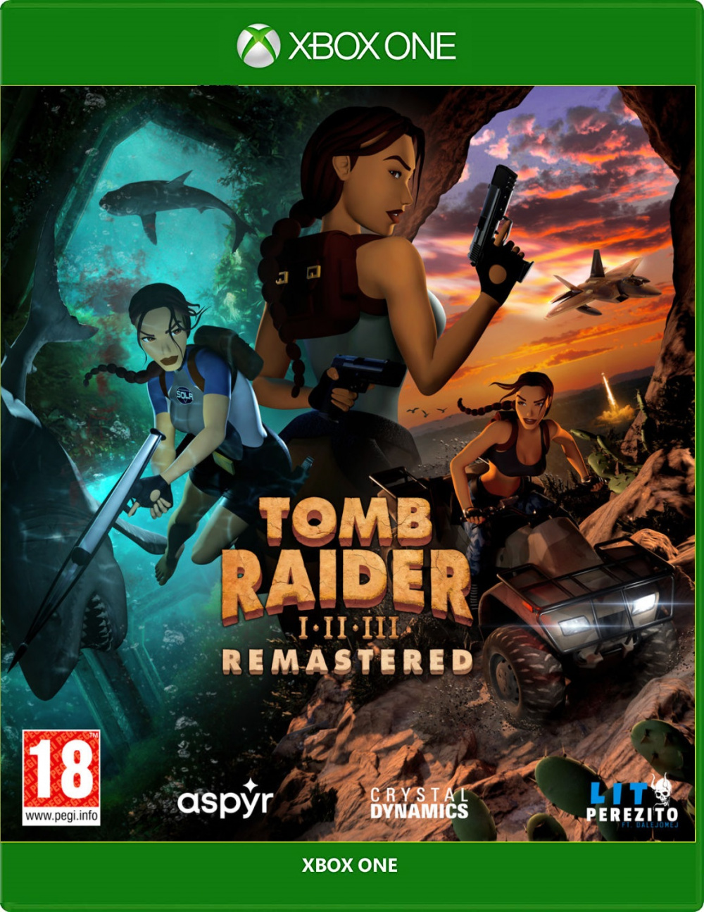 Tomb Raider I-III Remastered Starring Lara Croft Xbox - Cacto Games Store