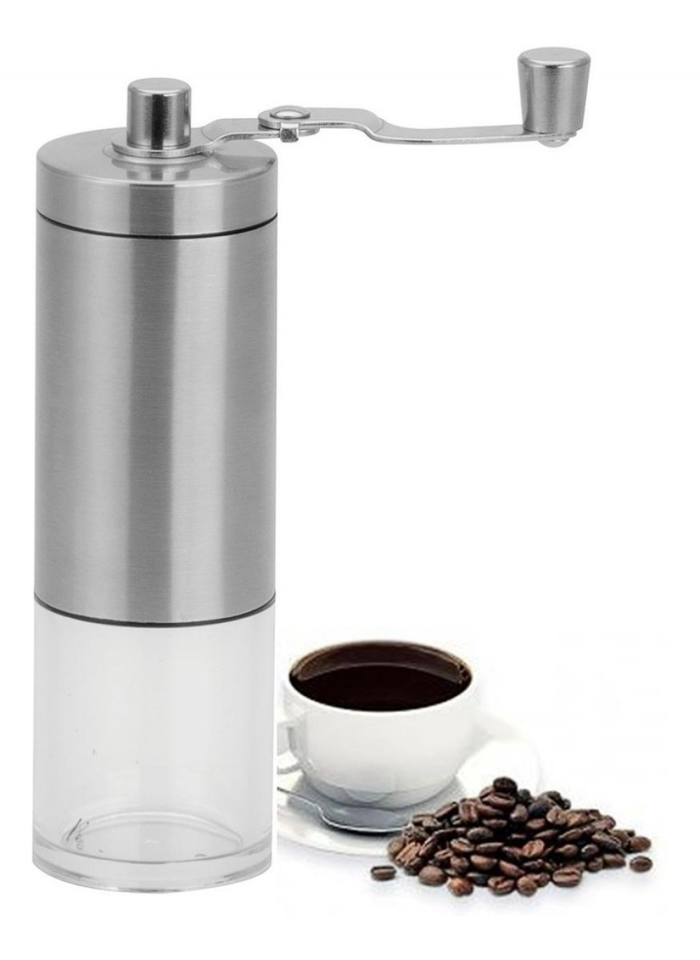 Moedor De Cafe Grãos Manual Portátil Aço Inox Lâmina Cerâmina com Ajus ...