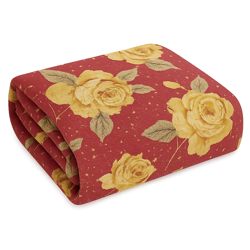 Colcha Cobre Leito Solteiro 200 Fios Premium Luxo - Bordô - Callandra