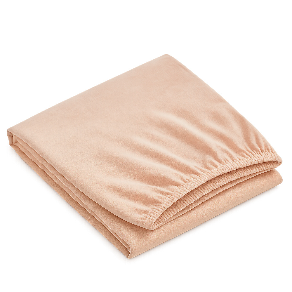 Lençol Queen 100% Algodão com Elástico Avulso - Bege - Callandra