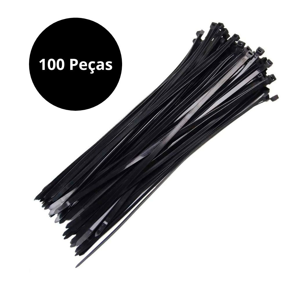 Abraçadeira Enforca Gato Nylon 2,5mmX200mm 100 Peças - Casa das Mangueiras