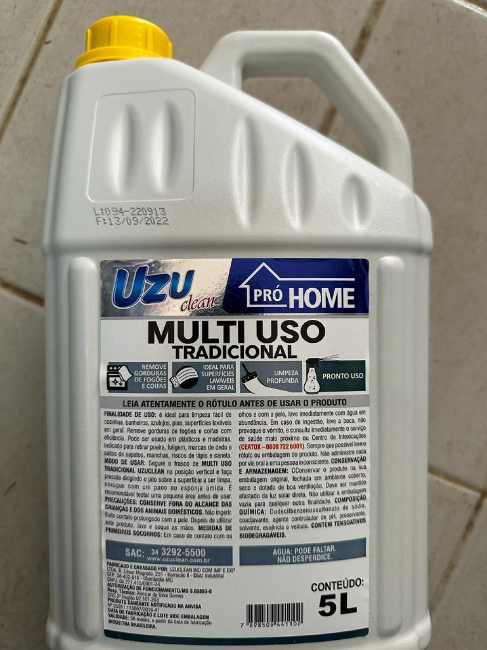 Multiuso 5L - Casa do Lavador Million