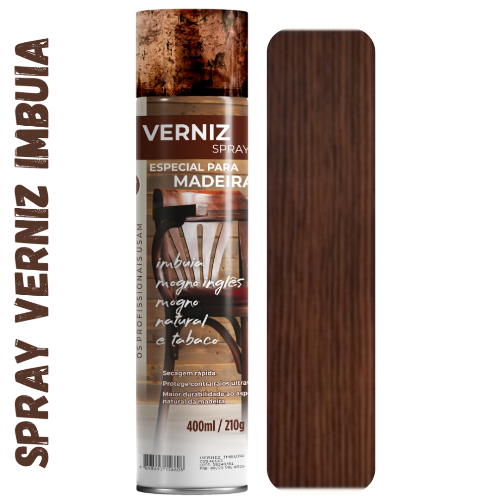 Verniz spray cores 400ml brilhante - Casa Shirão