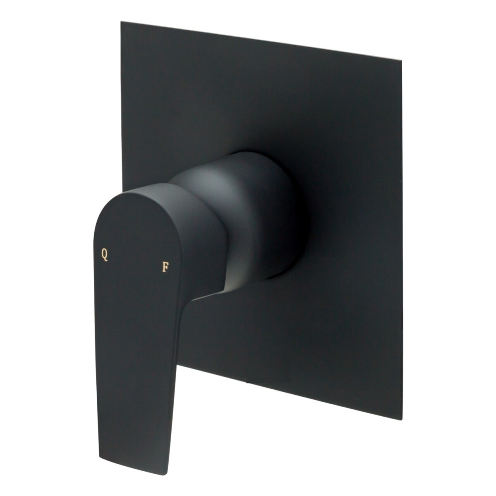 Acabamento Chuveiro Monocomando Base Deca Preto Fosco - CasaHidra