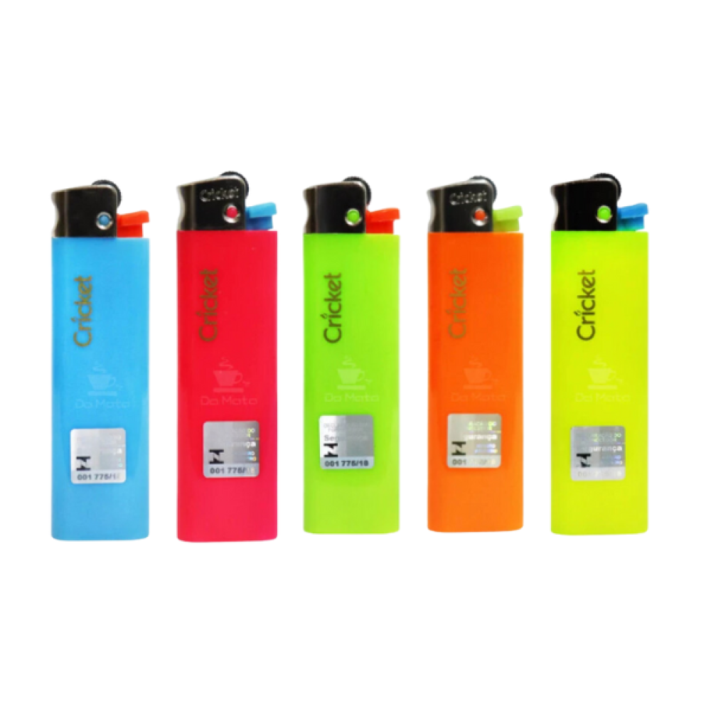 ISQUEIRO GRANDE CRICKET COLOR ORIGINAL - Casal do Dendê Artigos Religiosos