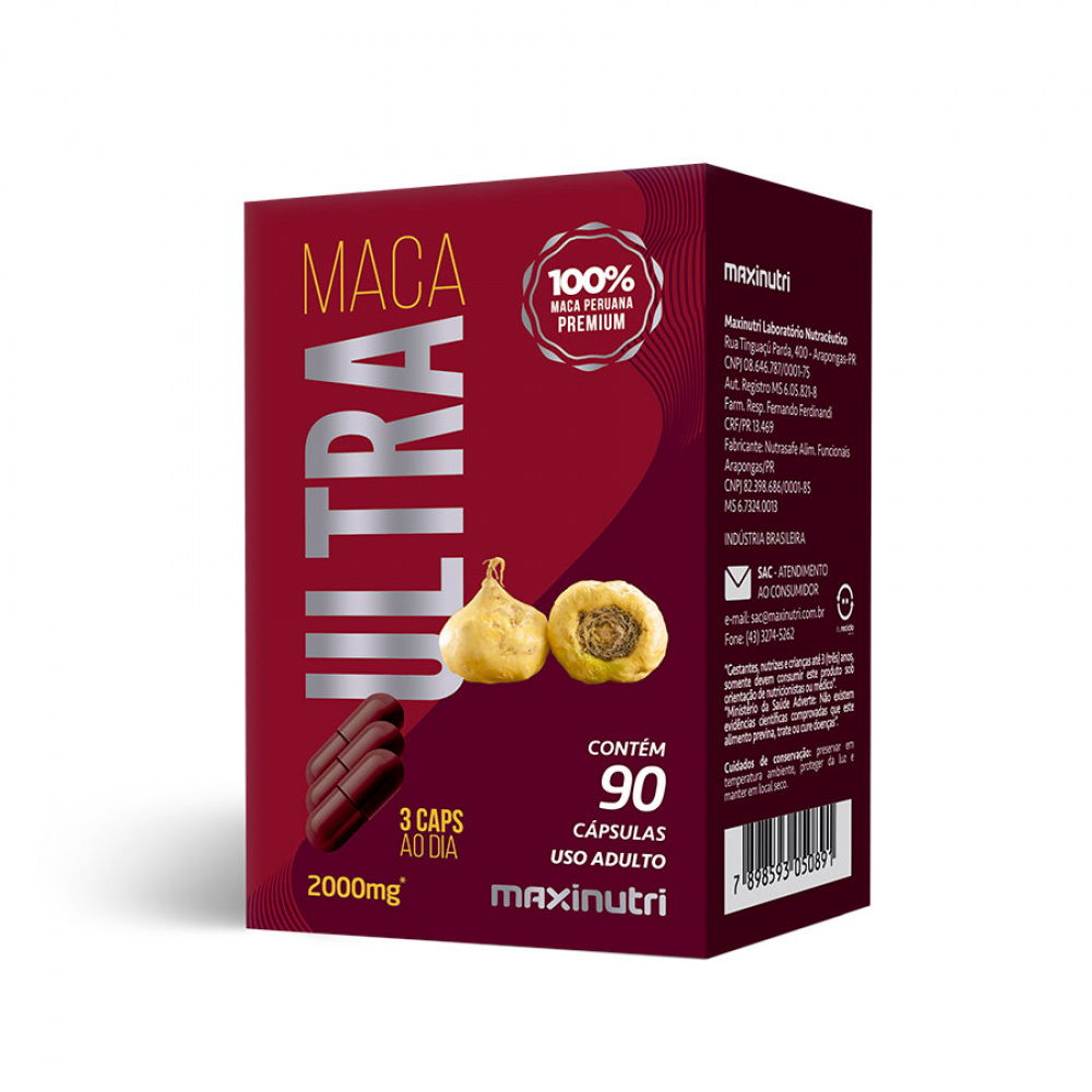 MACA PERUANA ULTRA 2000MG 90CAPS MAXINUTRI - Ceci Care