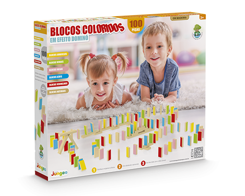 BLOCOS COLORIDOS-100 PEÇAS - CeciCriando