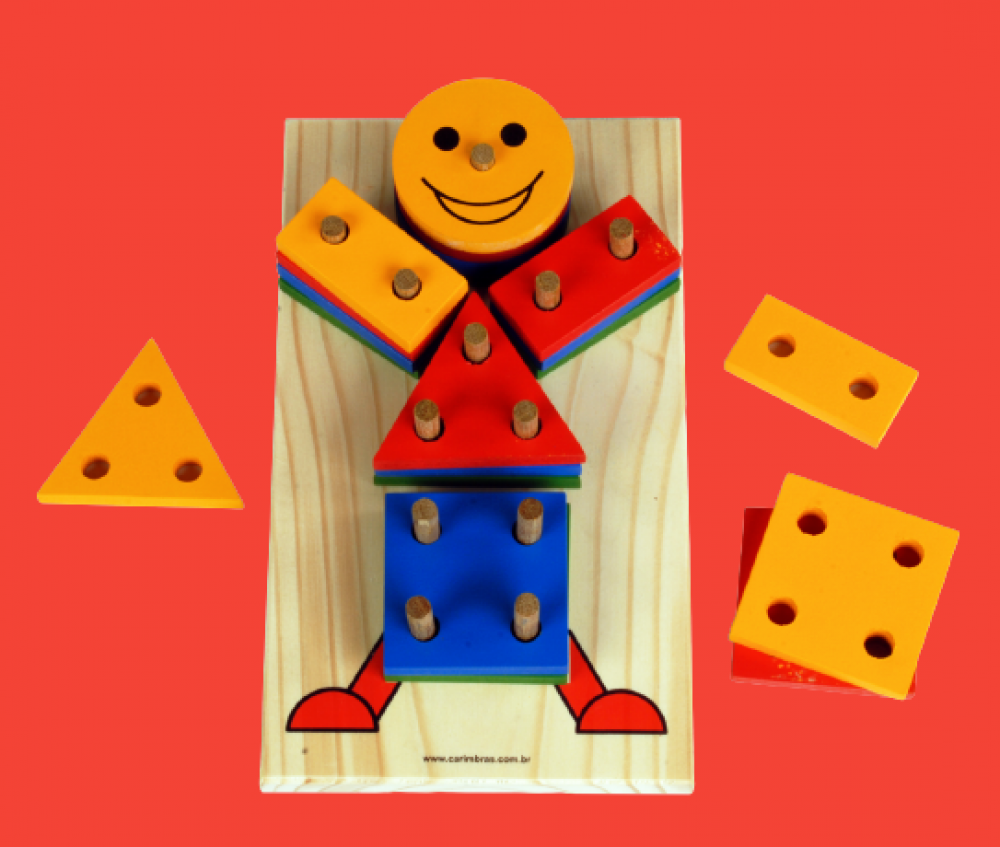 BONECO GEOMÉTRICO - CeciCriando