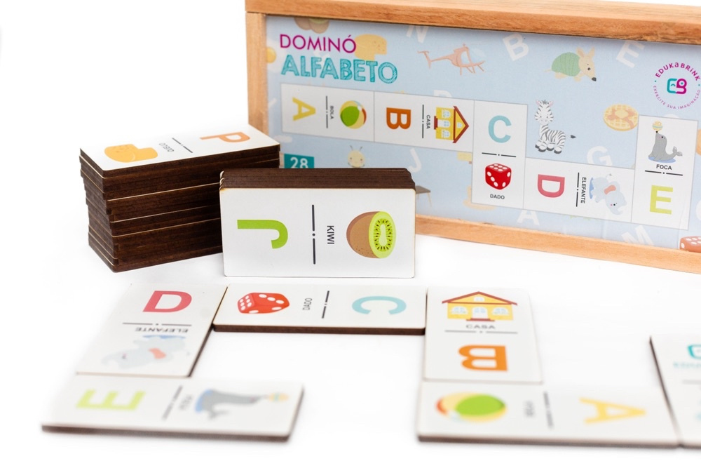 Dominó do Alfabeto - CeciCriando