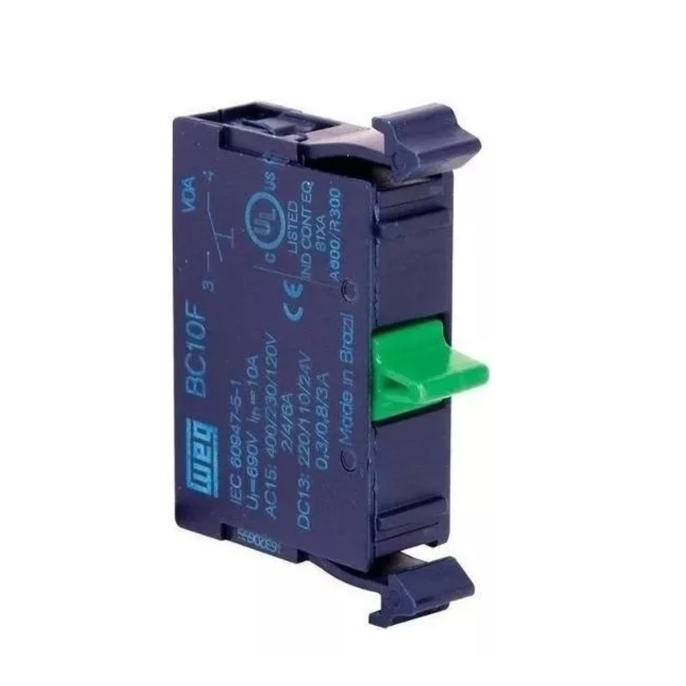 Bloco Contato 1na Para Botão Weg Bc10f-csw - Cerel Soluções Elétricas