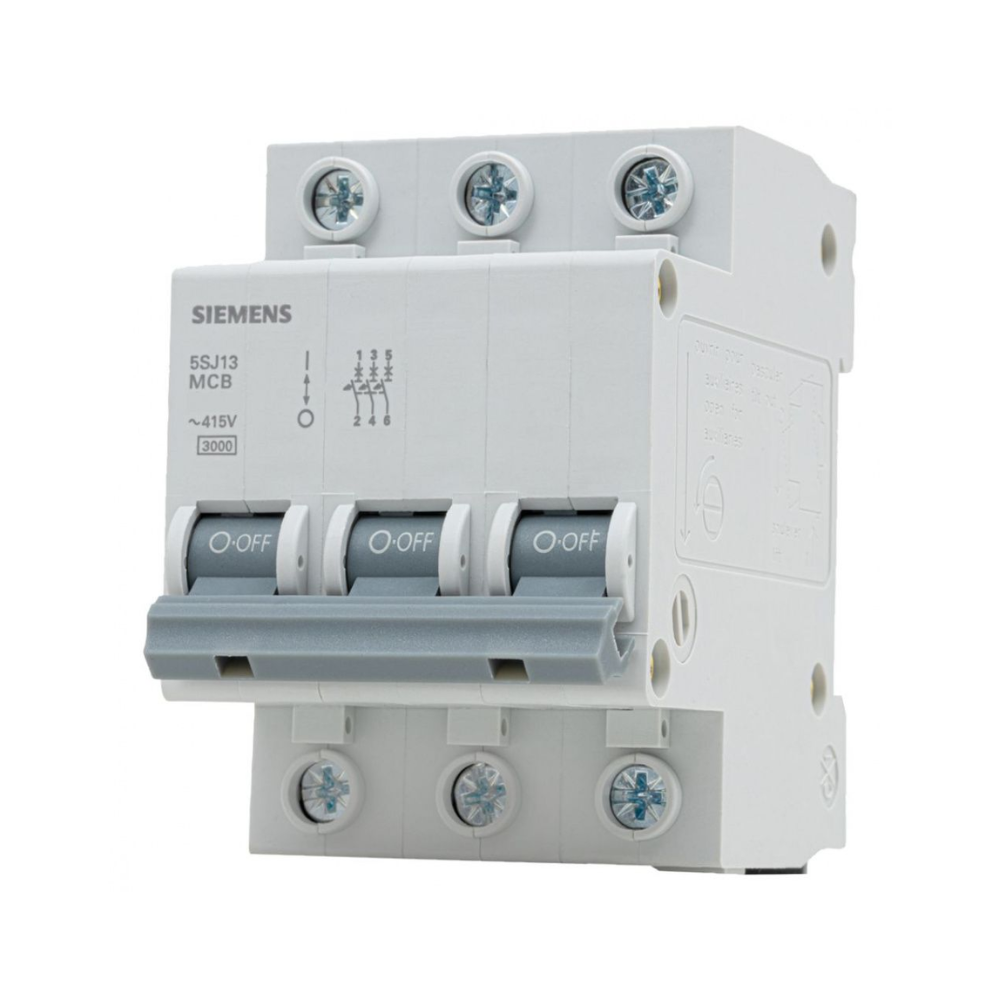 Disjuntor Trifásico 10A Curva C 3kA 415V 5SJ13107MB Siemens - Cerel ...