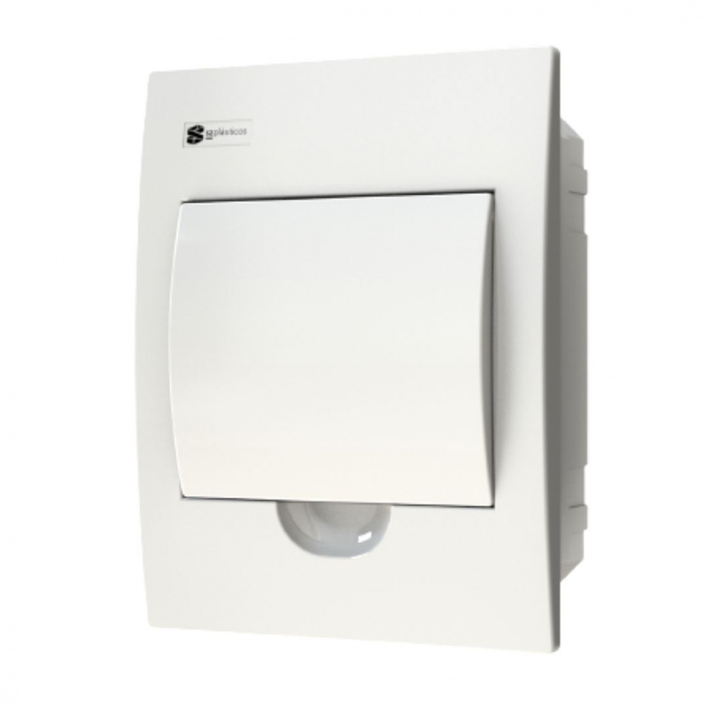 Quadro Embutir Para 06 Disjuntor DIN Com Barramento Terra/Neutro OPACA ...