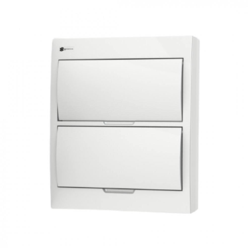 Quadro Sobrepor Para 24 Disjuntor DIN Com Barramento Terra/Neutro OPACA ...