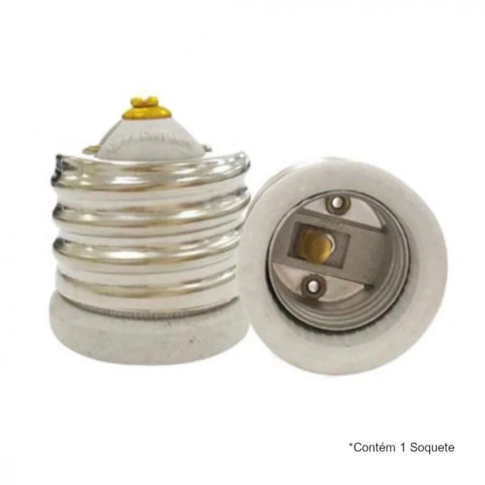 Soquete Porcelana Adaptador E40 Para E27 4A 250V DECORLUX - Cerel ...