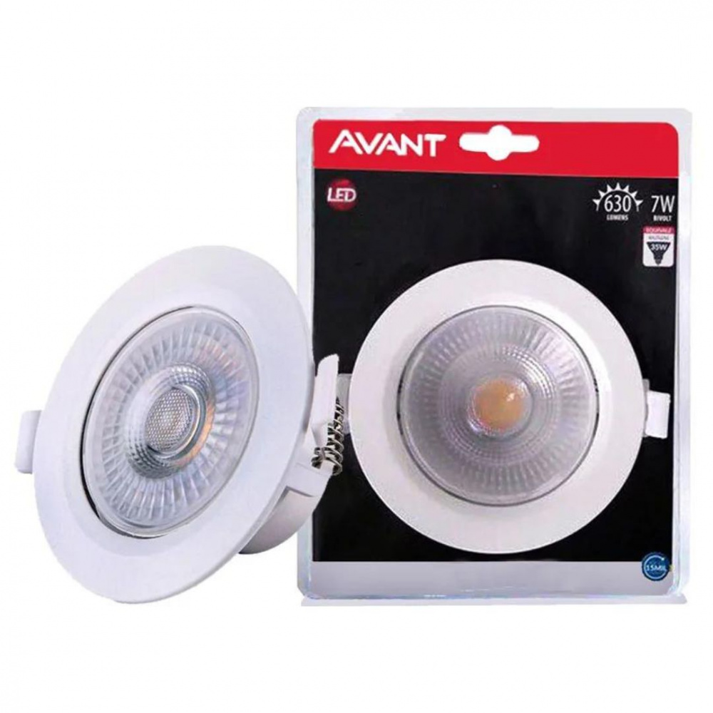 Spot Embutir LED Redondo 7W Bivolt AVANT - Cerel Soluções Elétricas