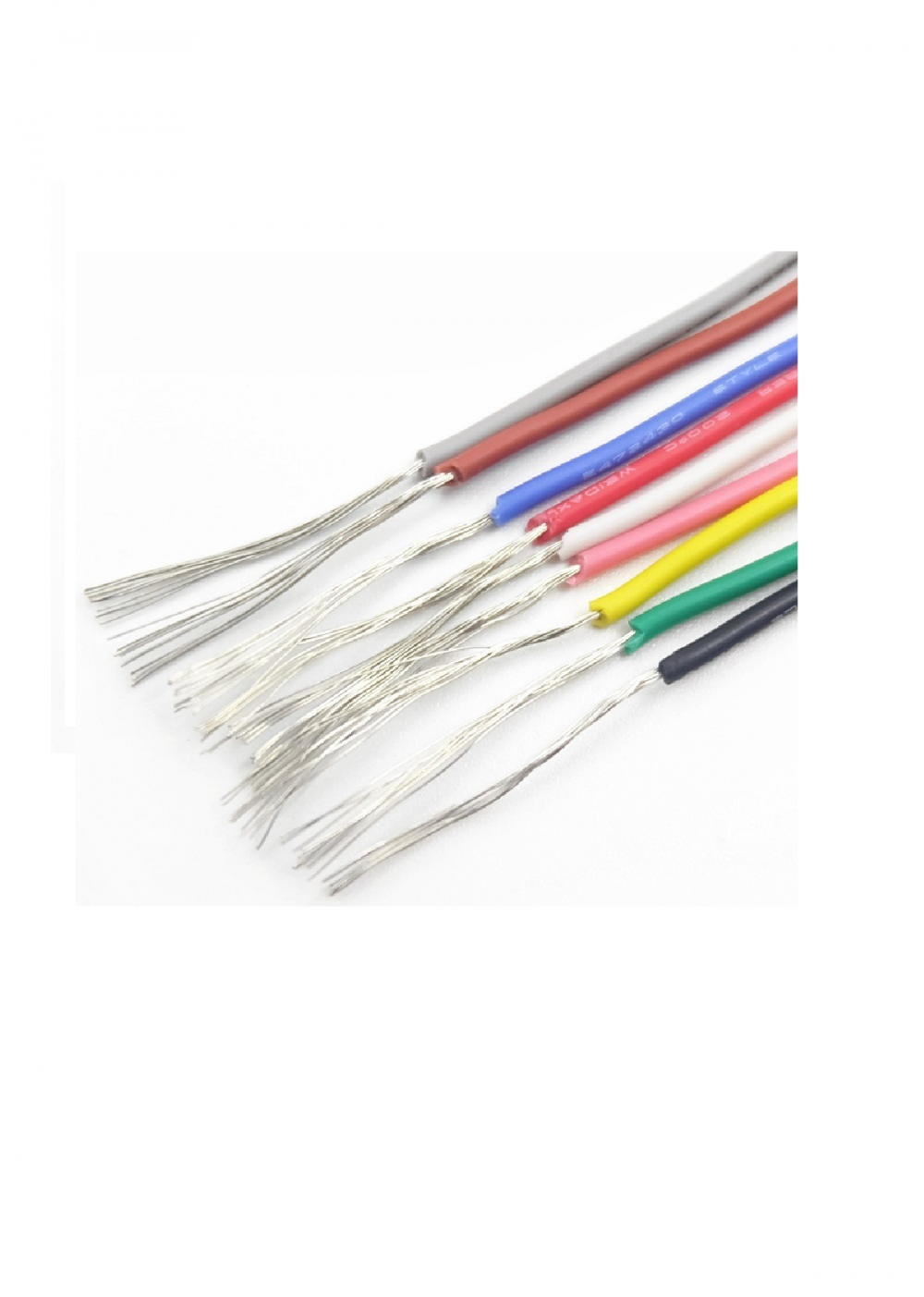 Cabo Flexível 0,20mm² 24 AWG estanhado 70°C 300V vermelho - Cerne ...