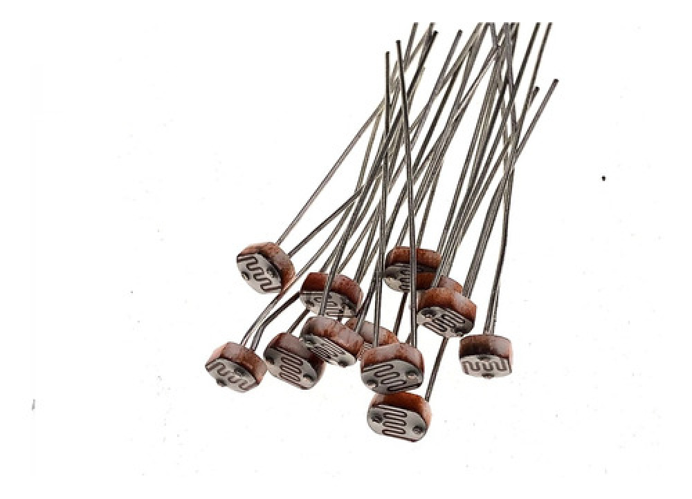 Sensor De Luz Ldr 5mm Fotoresistor Arduino 10 Peças Cerne Componentes