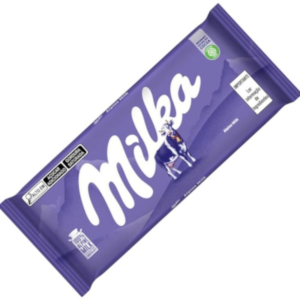 Barra chocolate Milka 100g - Cestas Sabores e Cia