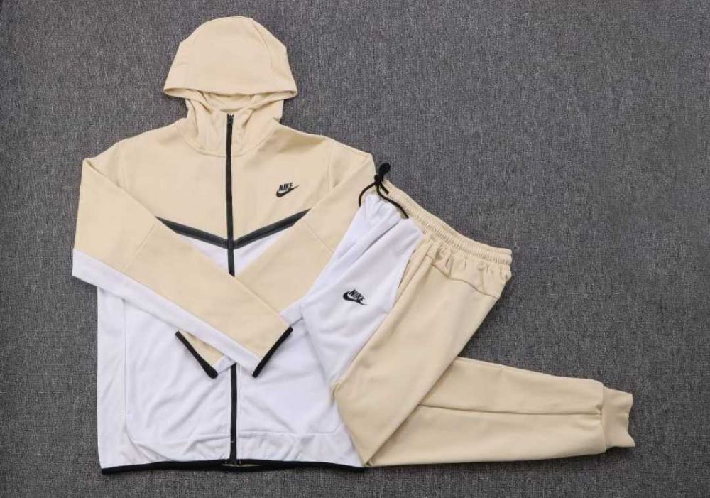 Conjunto Nike Tech Fleece Creme e Branco - CK TN STORE