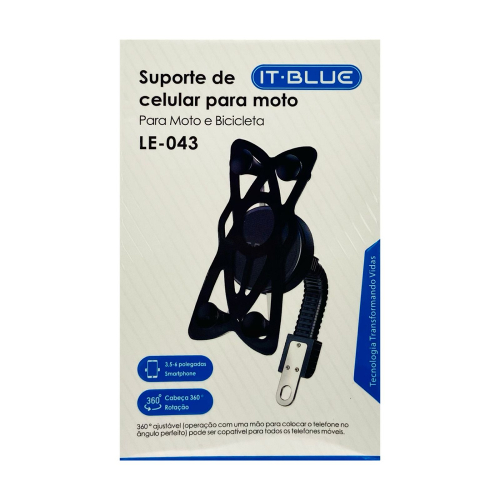 Suporte Moto IT Blue Universal Para Celular LE-043 (SUPLE043) - Coisas para casa
