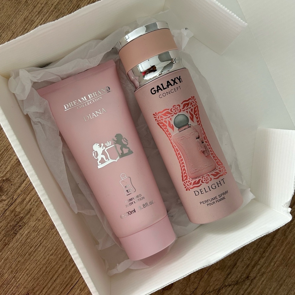 Perfume em Spray 200ml + Hidratante 200ml - Ref Olfativa: Delina ...