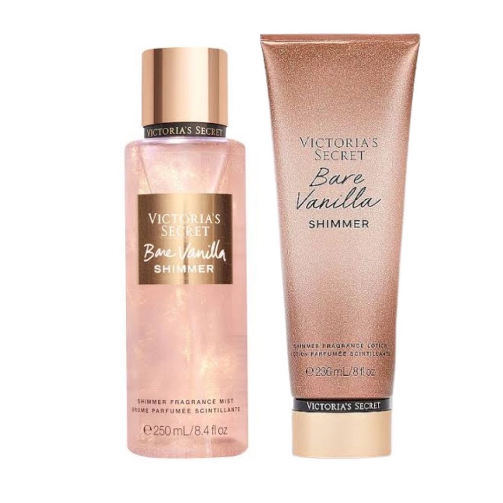 Victoria s Secret Bare Vanilla Shimmer - Body Splash 250ml + Loção ...