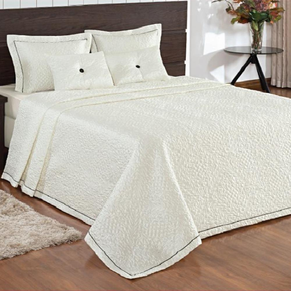 Kit Cobre Leito Alana Queen 7 Peças Prata Velho - Conforto e Casa