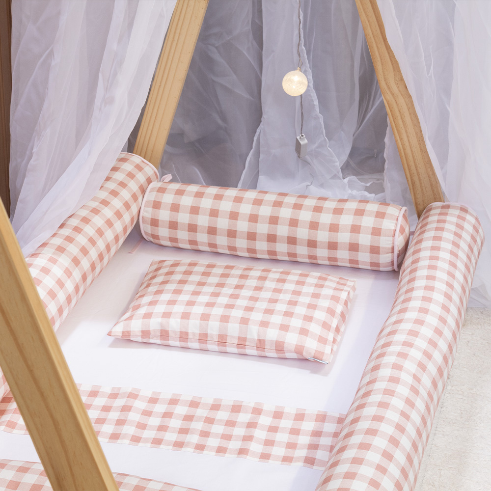 Kit de Rolinhos de montessoriano mini cama 8 Peças Percal 100% Algodão ...