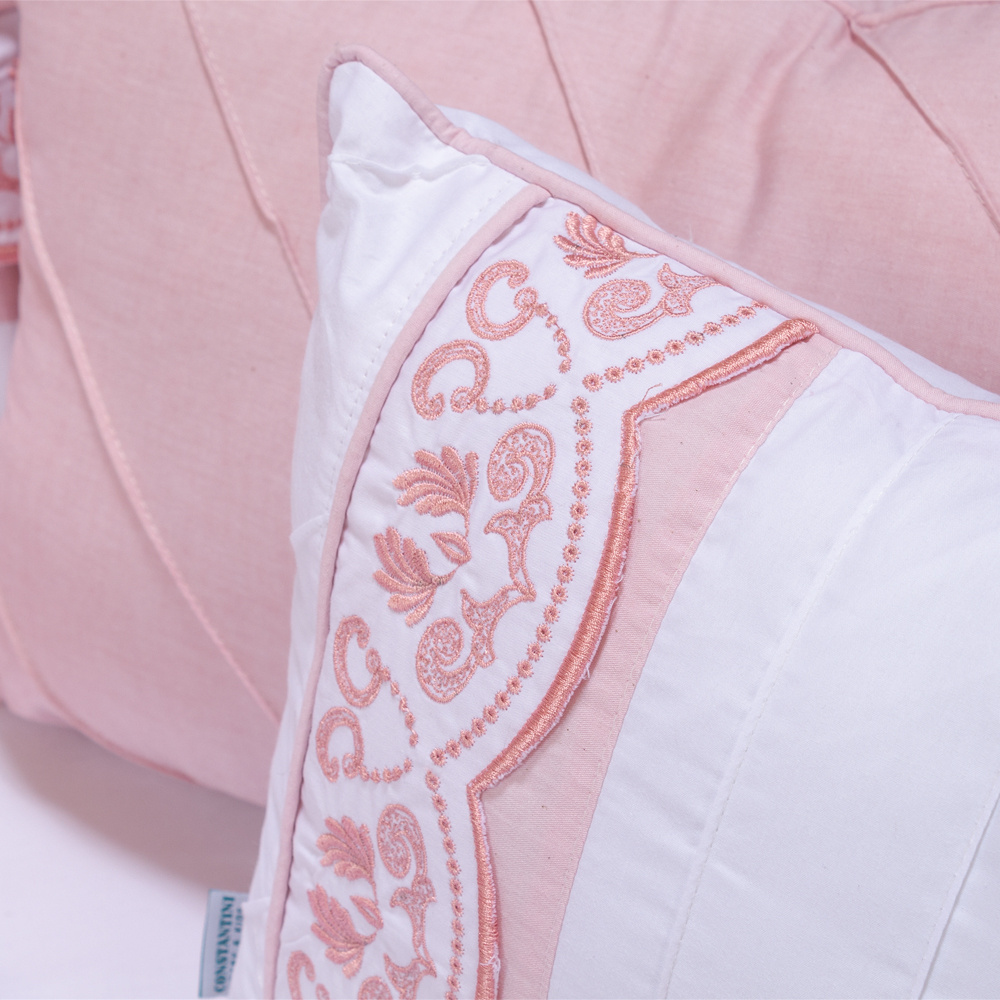 Kit Quarto Completo 11 peças Berço Percal 200 Fios elegance Rosê ...