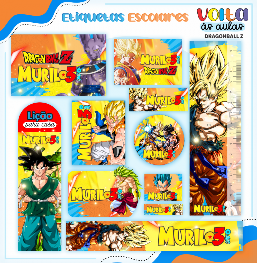 Lápis Dragon Ball Z Menino - Criando Art's Personalizados