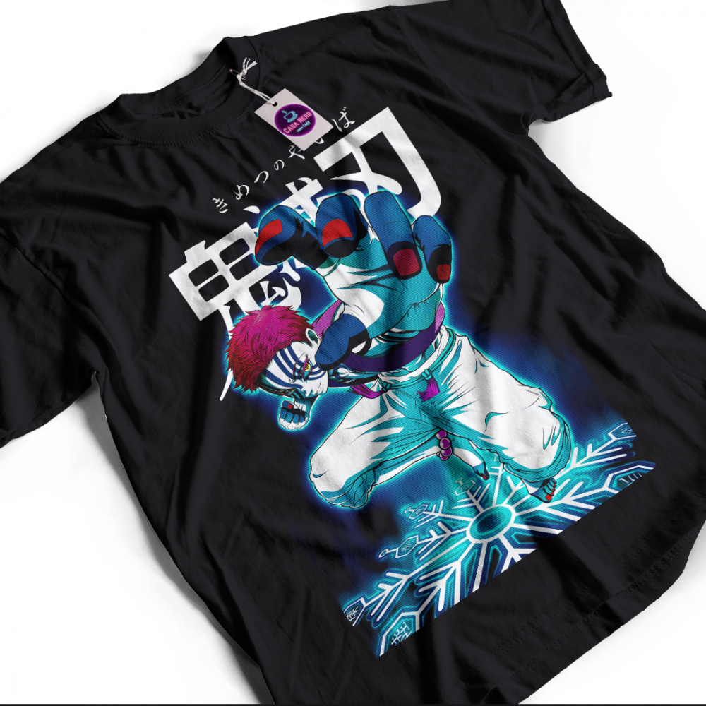 Camiseta T-Shirt Devil Slayer Oni Lua Superior Animê 5 - Casa Nerd com Café