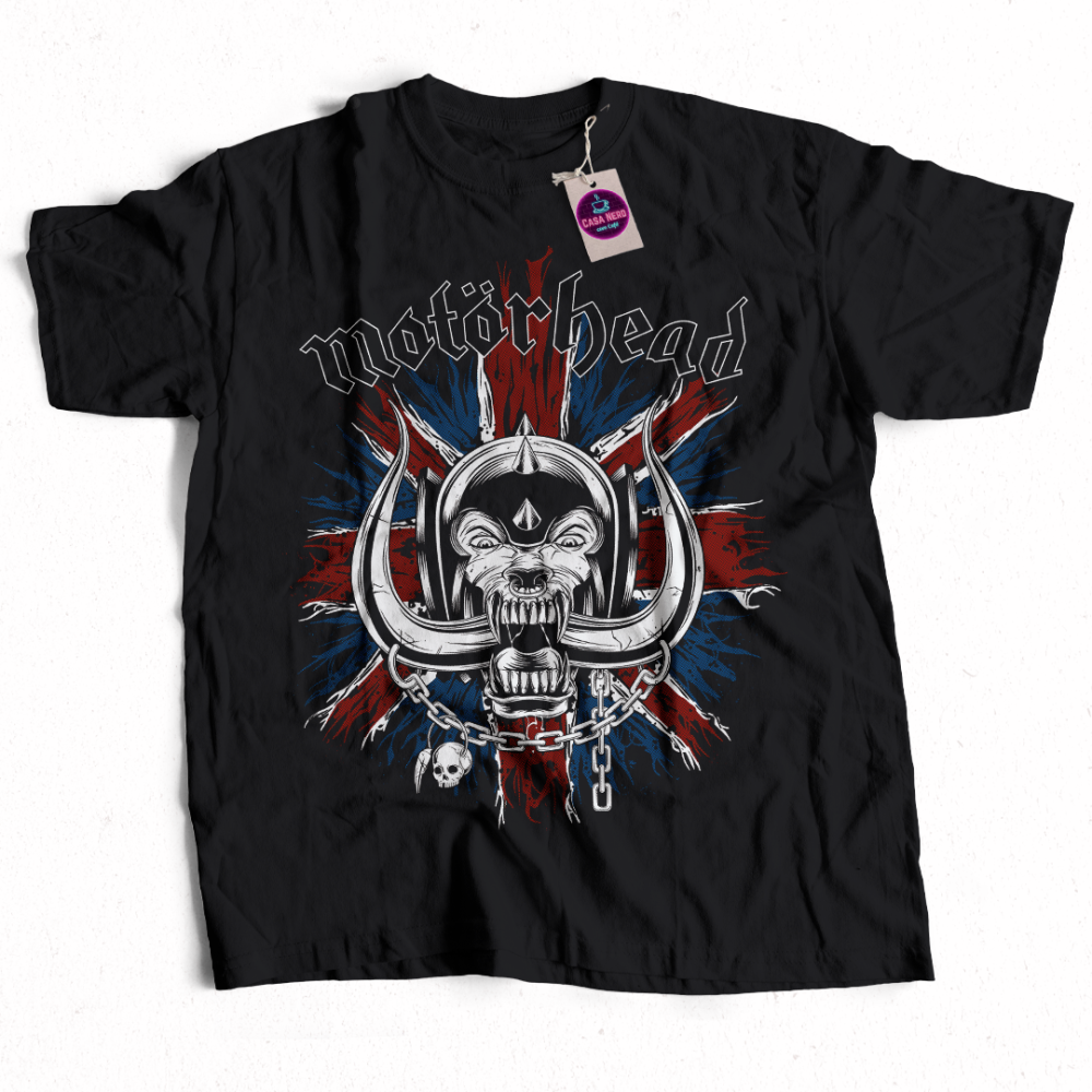 Camiseta T-Shirt Motorhead 9 Rock And Roll - Casa Nerd com Café