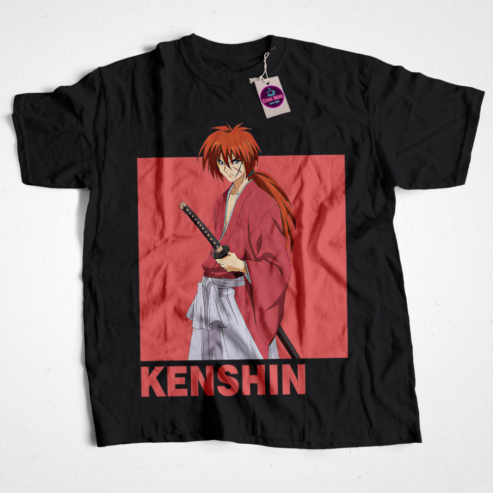 Camiseta T-Shirt Samurai Kenshin Animê 5 - Casa Nerd com Café