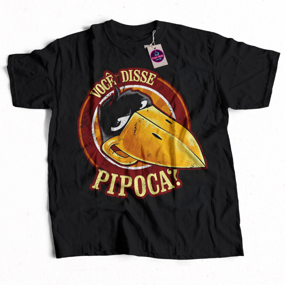 Camiseta T-Shirt Você Disse Pipoca Desenho Animado Cartoon - Casa Nerd ...