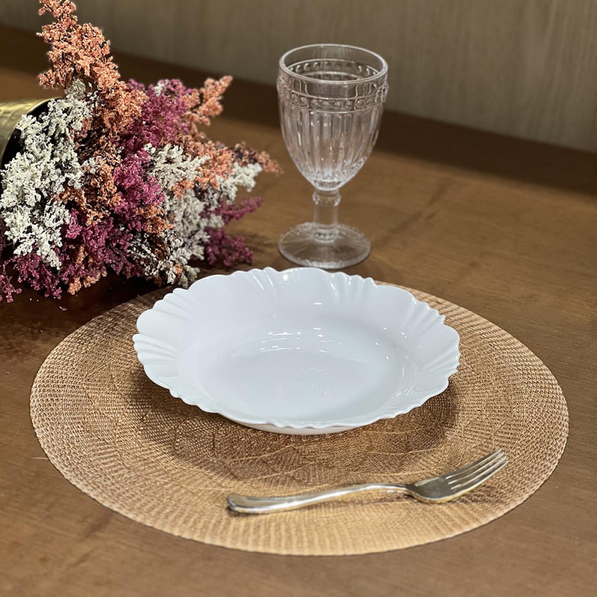 Lugar Americano Sousplat Redondo Rendado Caramelo - Crochê Vitória