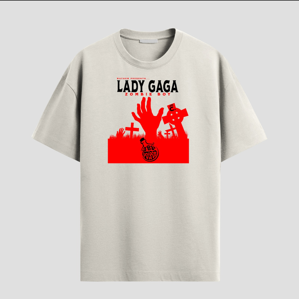 CAMISETA OVERSIZED LADY GAGA ZOMBIE BOY - CRONOS x 3PILETICO - CRONOS x ...