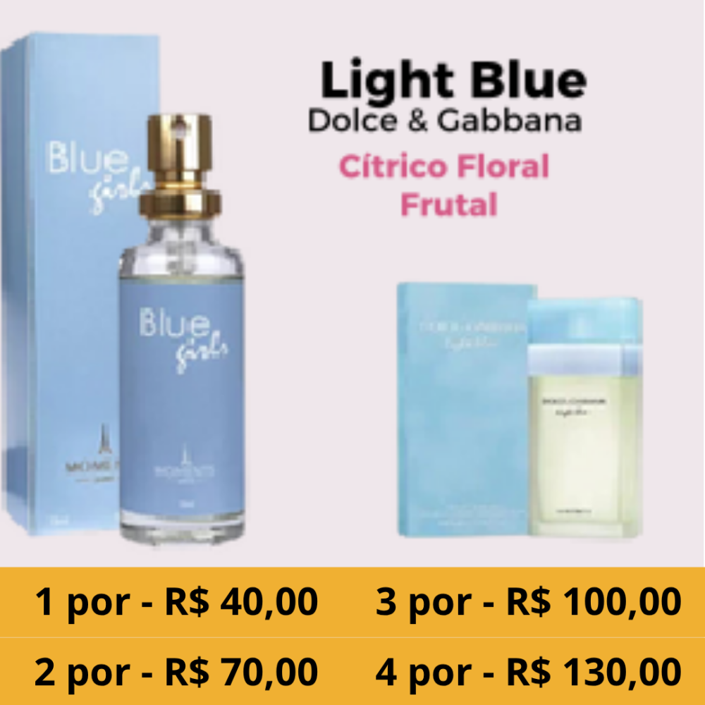 Perfume Feminino Blue Girls Moments Paris - 15 ml - Cultural Cosmético