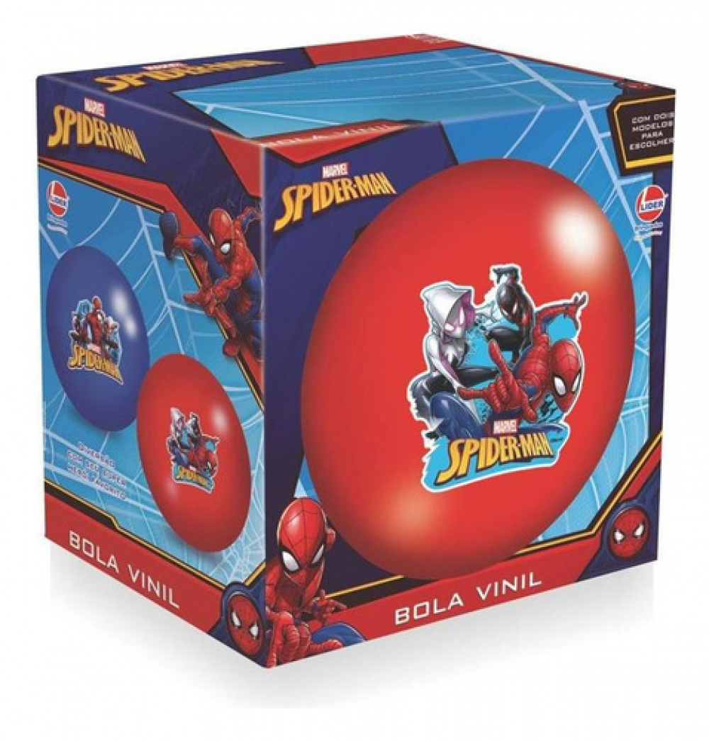 Bola Infantil Spider-man Vinil N 8 - Lider - Curumim Brinquedos