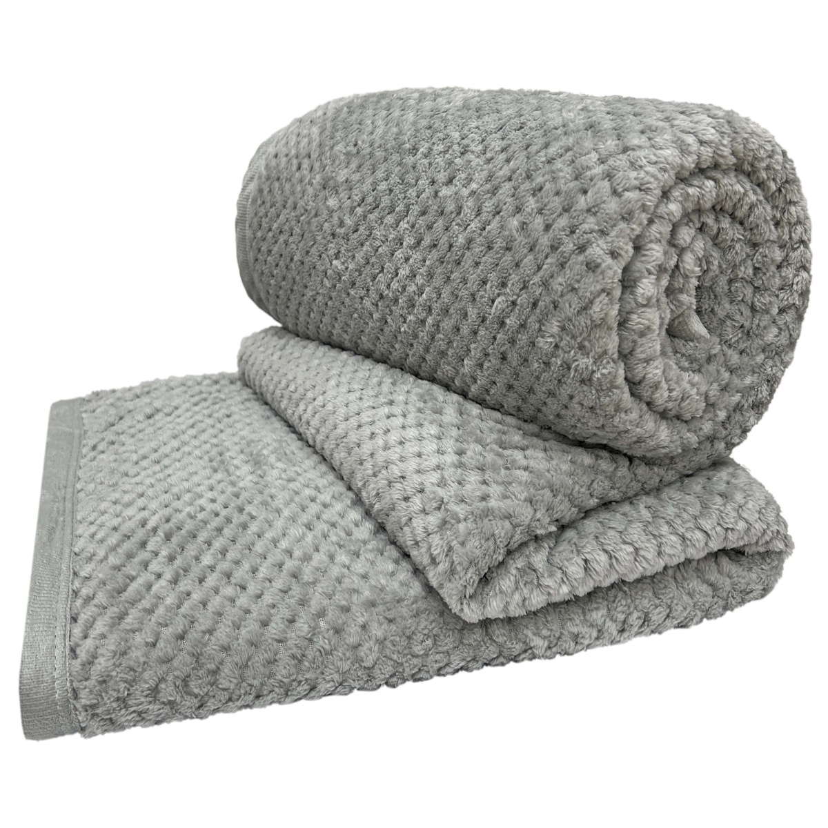 Cobertor Manta Casal Queen King Extra Macio Popcorn 2,20m x2,40m - Cinza - Decora Mais Casa