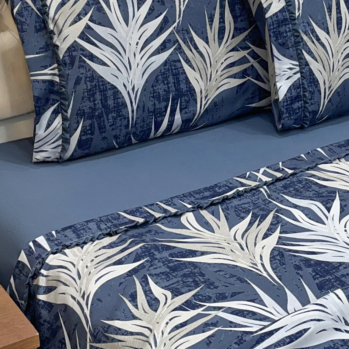 Jogo Cama Casal Percal 300 Fios Toque Macio Confort Print 04 Peças ...