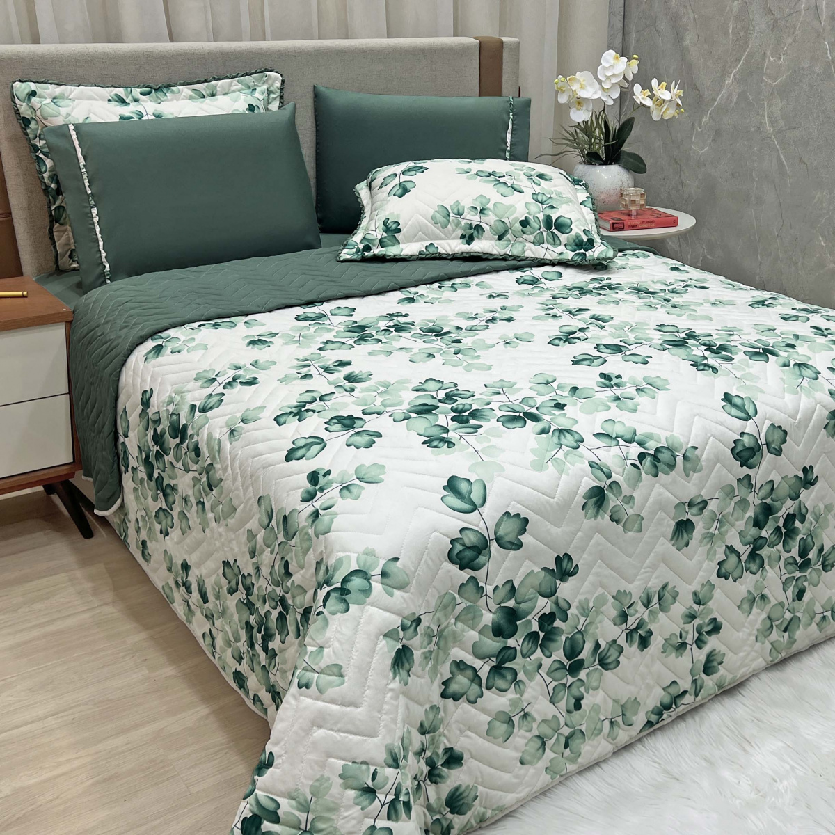 Kit Confort Cobre Leito + Jogo de Lençol Casal Queen Dupla Face 06 ...