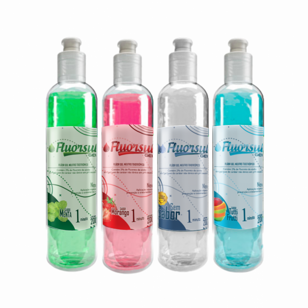 Fluorsul Fluor Gel Neutro 200ml - Iodontosul, com 200ml dental legal ...